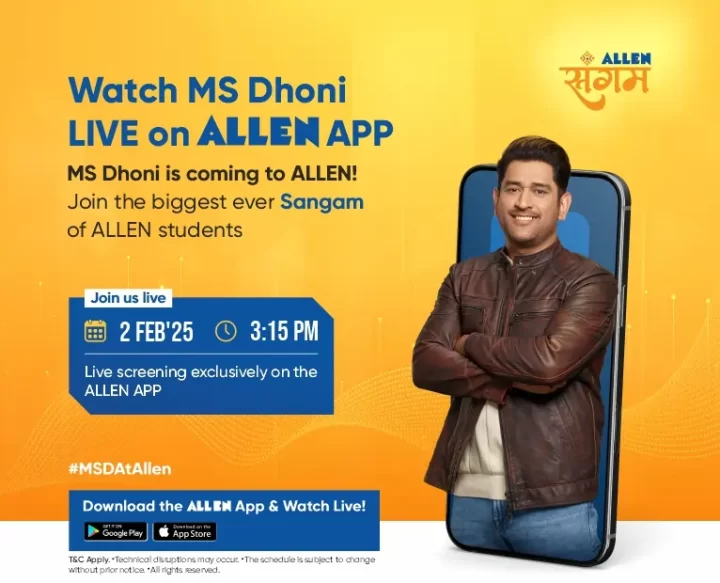 ALLEN Sangam - Meet MS Dhoni Live - ALLEN News