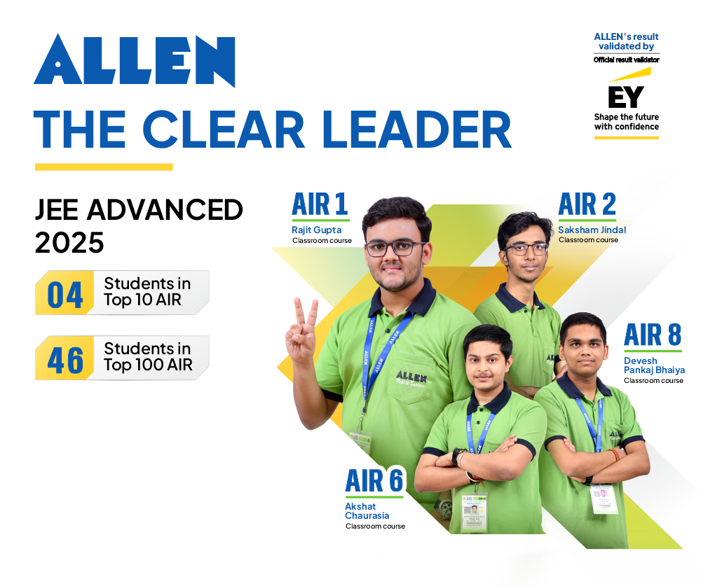 JEE Advanced 2025 Topper: ALLEN Student Rajit Gupta is AIR-1 - ALLEN News